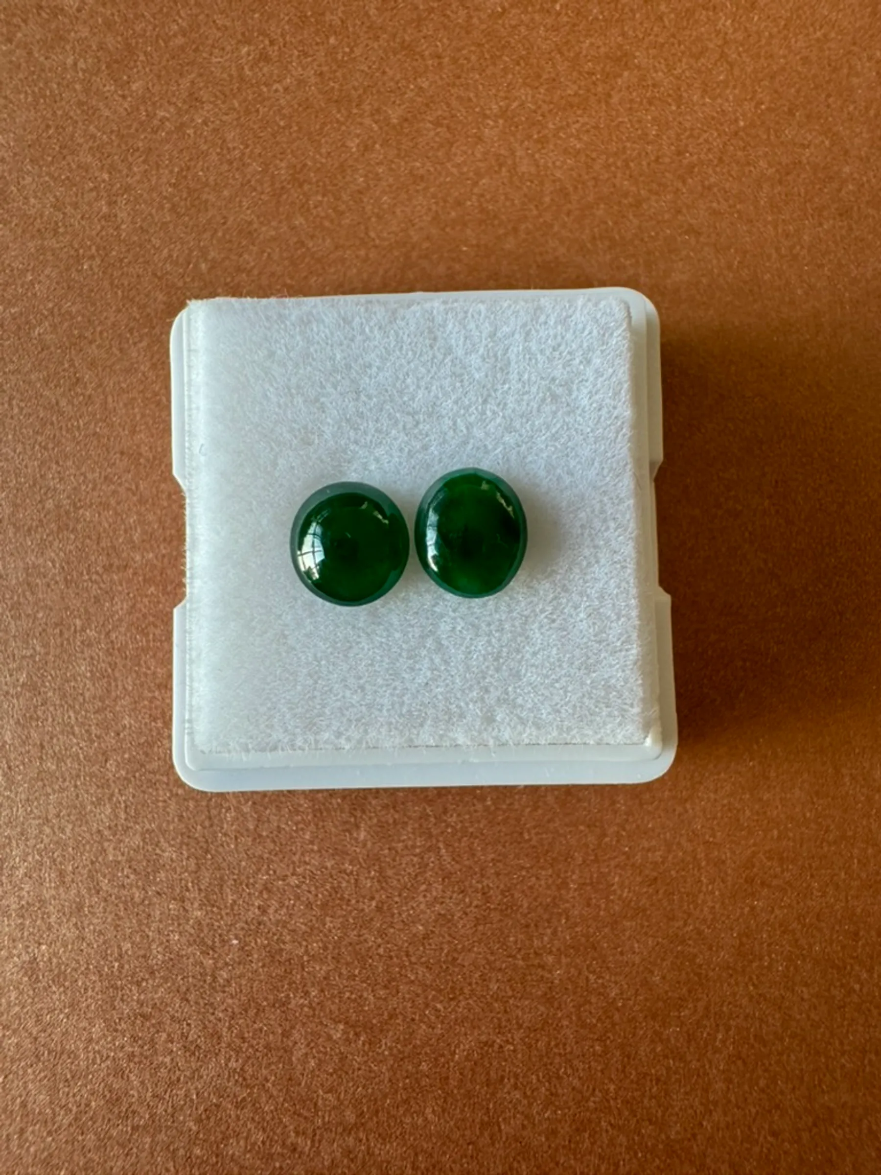 Beautiful Shade Type A Jadeite Jade Stones - pair
