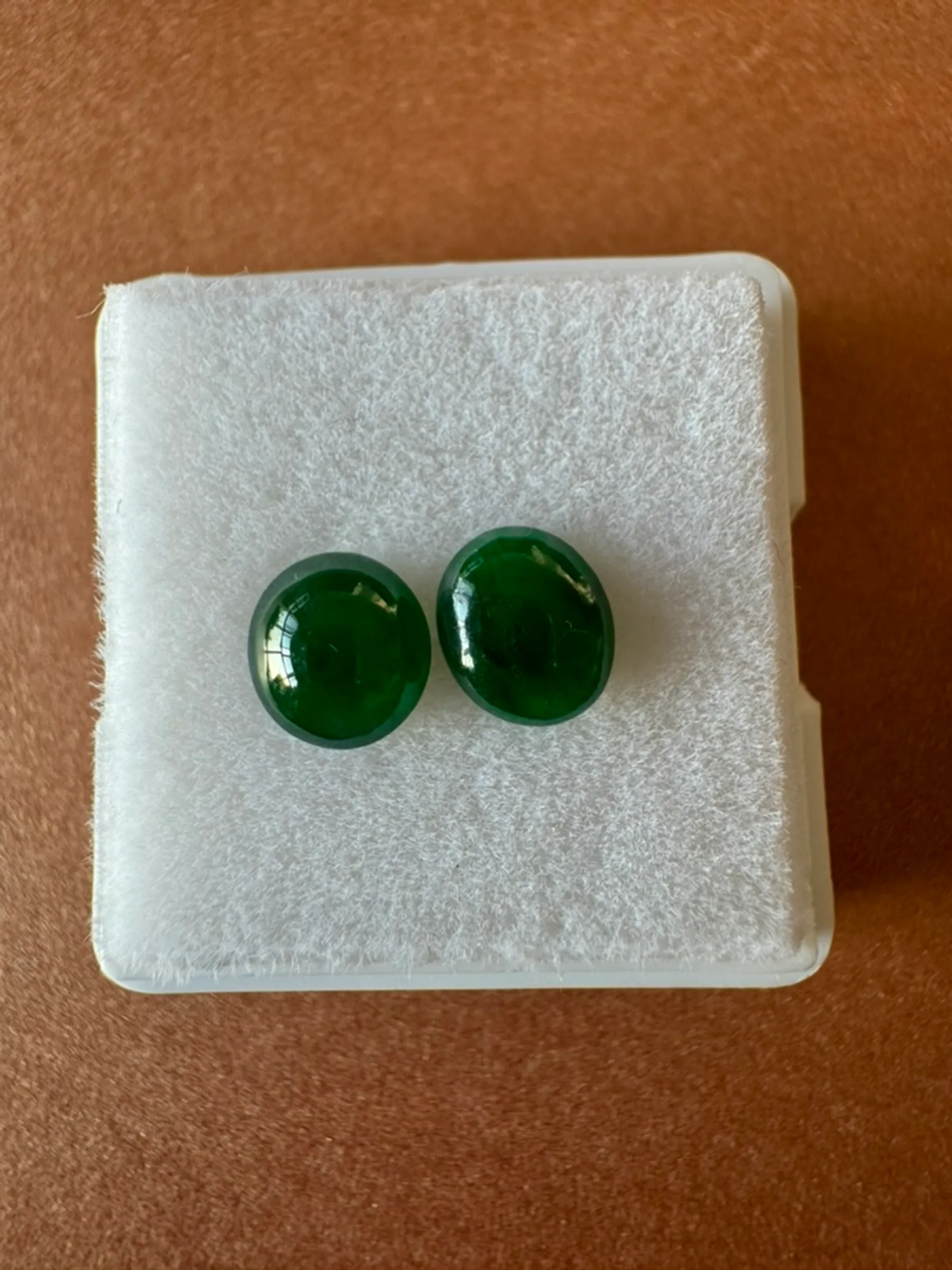 Beautiful Shade Type A Jadeite Jade Stones - pair