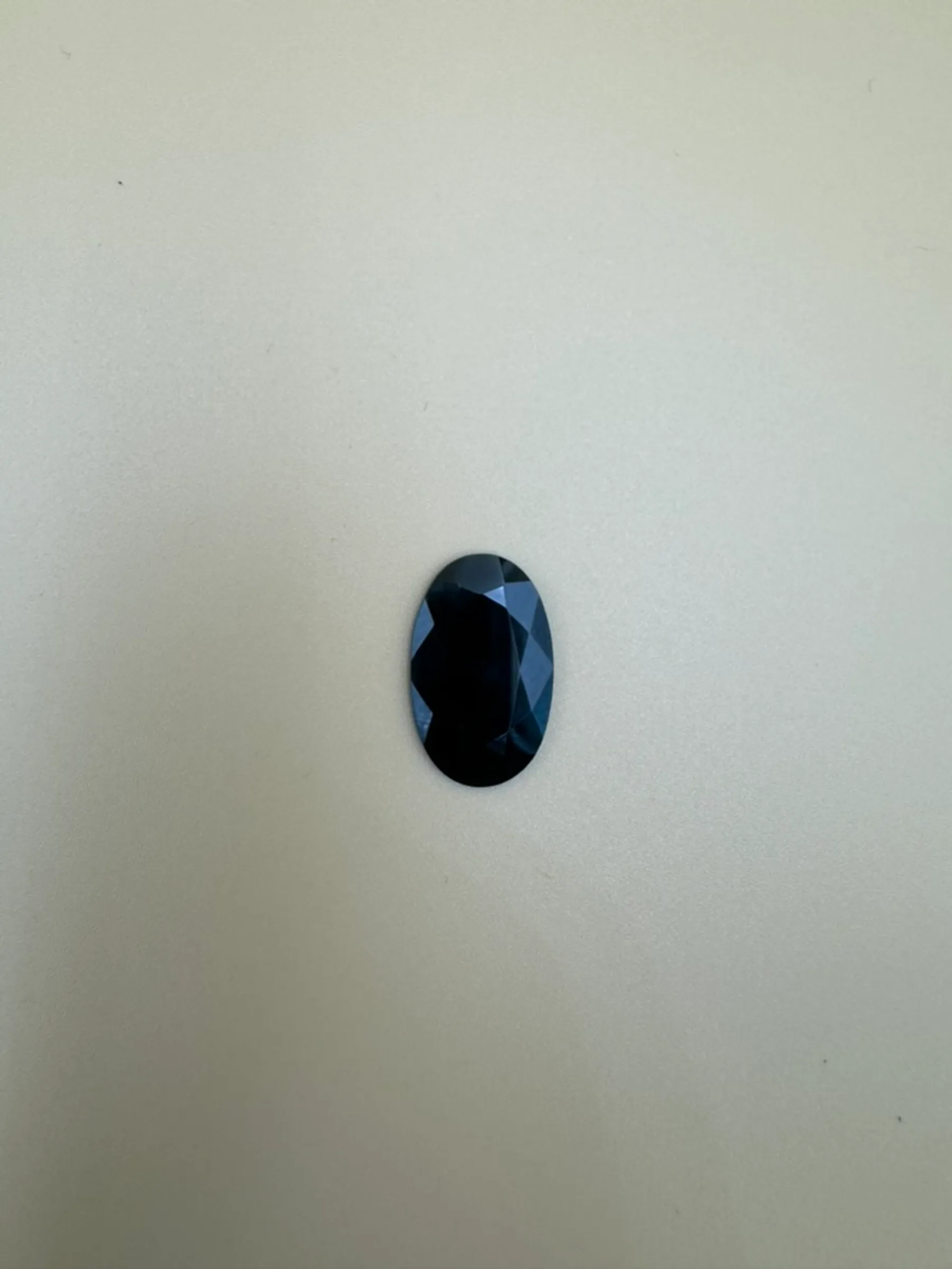 Oval Shape Black Jadeite Jade | 7.62 cts | Faceted | Rare