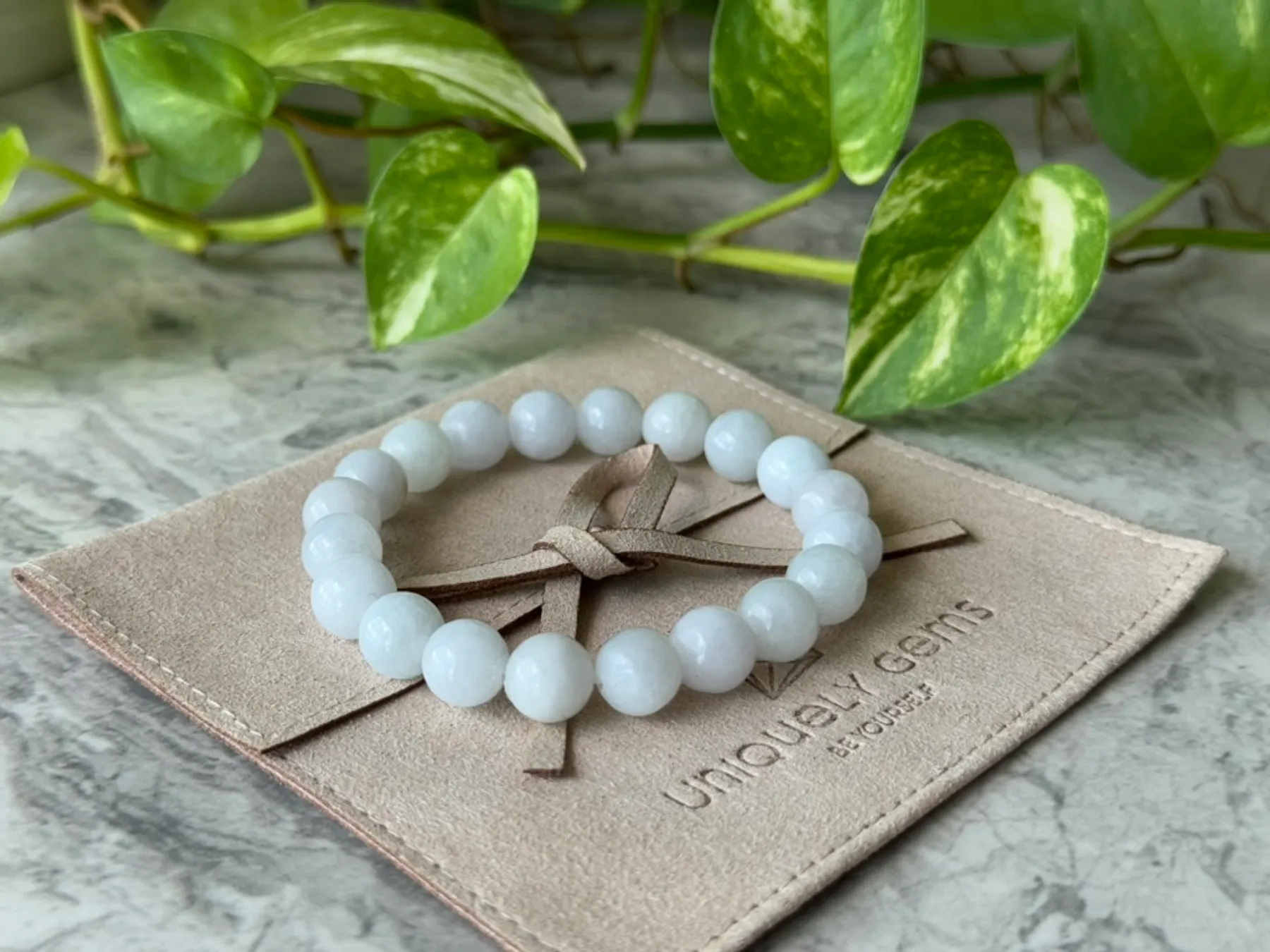 Type A Jade Bead Bracelet | 10 mm